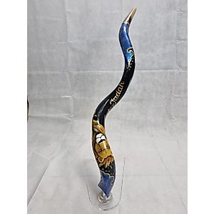 Sale for shofar Yemenite Polish Horn Size 46" Paint Painted Kudu lion of Judah From Israel Active