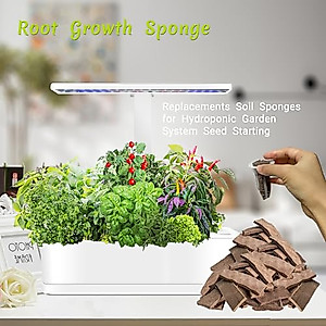 MiniJungle 6PCS Hydroponic Pods, Hydroponic Sponge Compatible with Aero-Garden Various Planting Systems, Replacement Root Growth Sponge, for Indoor & Outdoor Hydroponic Garden Seed Pods