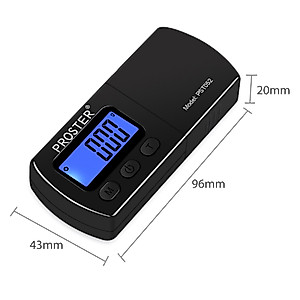 Proster 5g/0.01g Turntable Stylus Force Tracking Scale Phono Turntable Cartridge Pressure Gauge Tone Arm Scale Record Stylus Alignment with LCD Backlight for Tonearm Phono Cartridge