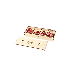 The Broken Token Game Organizer Compatible with Middara: Unintentional Malum - Act 1 - Wooden Game Organizing Box with Multiple Trays