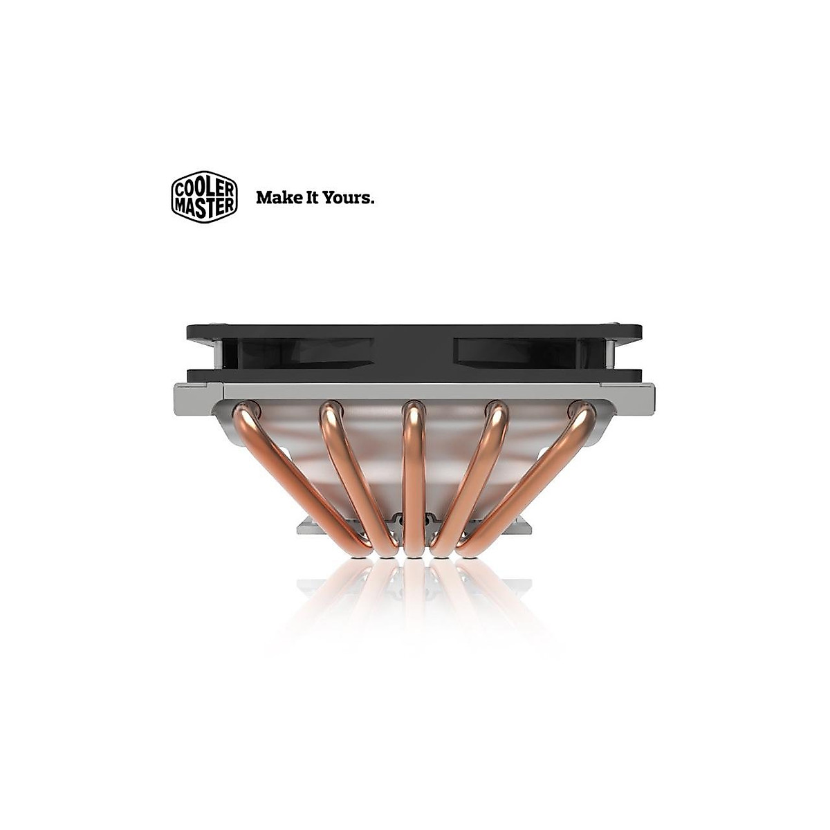 Cooler Master GeminII M5 LED - 2U Low Profile CPU Cooler with 5 Direct Contact Heatpipes & XtraFlo 120 Slim Fire Red LED PWM Cooling Fan for Intel AMD RR-T520-16PK (GeminII M5)