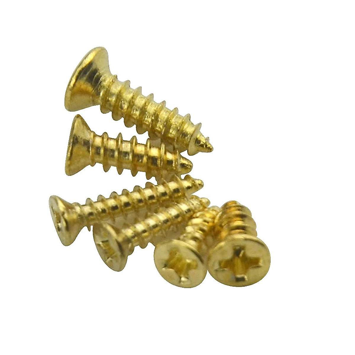 XINGYHENG 1200pcs 6 Kinds M2 M2.5 Gold-Plate Carbon Steel Flat Head Self Tapping Screw Stainless Cross Recessed Pan Head Screw Assortment Kit Collected in A Convenient Case