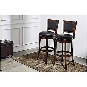 Ball & Cast Bar Height, Pack of 2 Swivel Stool, 29-Inch,2-Pack, Cappuccino