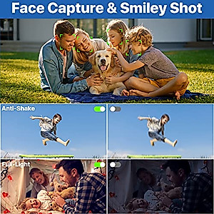 Digital Camera for Kids - 36MP Kids Camera 1080P FHD Kid Camera with 16X Digital Zoom, LCD Screen Rechargeable Compact Camera Vlogging Camera for Kids Teens Girls Boys (Black)