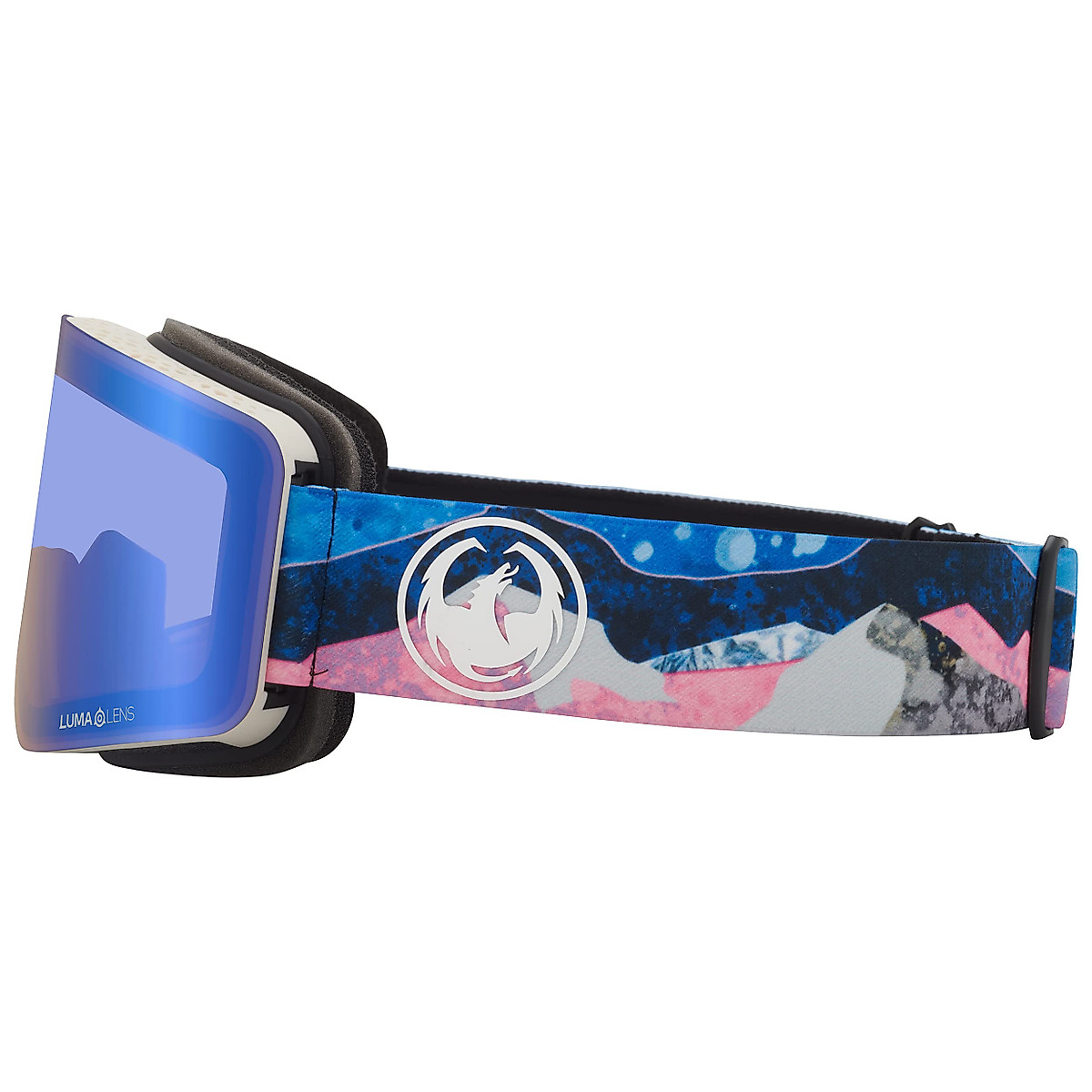 Dragon Unisex R1 OTG Snow Sport Goggle - Mountain Bliss Frame | LL Flash Blue Lens