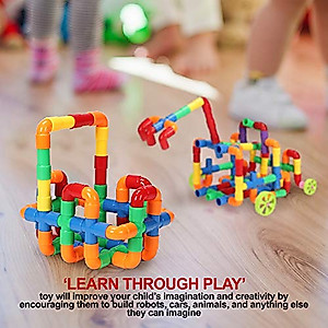 STEM Building Blocks Toy for Kids, Educational Toddlers Toddler Brain Toy Kit, Constructions Toys for 3 4 5 6 7 8 Years Age Boys and Girls – Creativity Kids Toys
