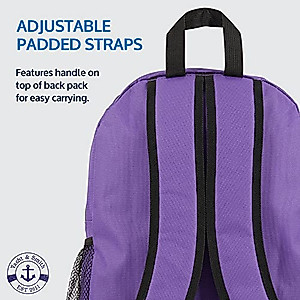 Yacht & Smith 12 Pack 17 Inch Wholesale Backpacks for Students, Case of Bookbags Water Resistant Knapsacks (12 Pack Backpack Assortment)