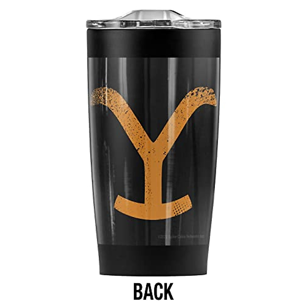 Logovision Yellowstone OFFICIAL Yellowstone Large Brand Stainless Steel 20 oz Travel Tumbler, Vacuum Insulated & Double Wall with Leakproof Sliding Lid