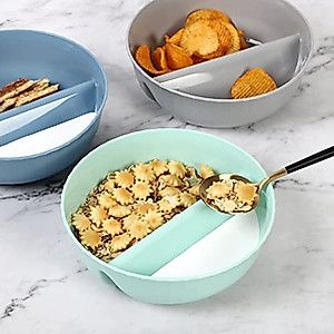 UItrccqapd Anti-soggy Cereal Bowls,BPA Free PP Material,Salad Bowl,Can Be Sub-packaged,Microwave Safe,for snacks,salads,soups,Ice Cream Topping,Yogurt Berries,Fries Ketchup(3 Pk)