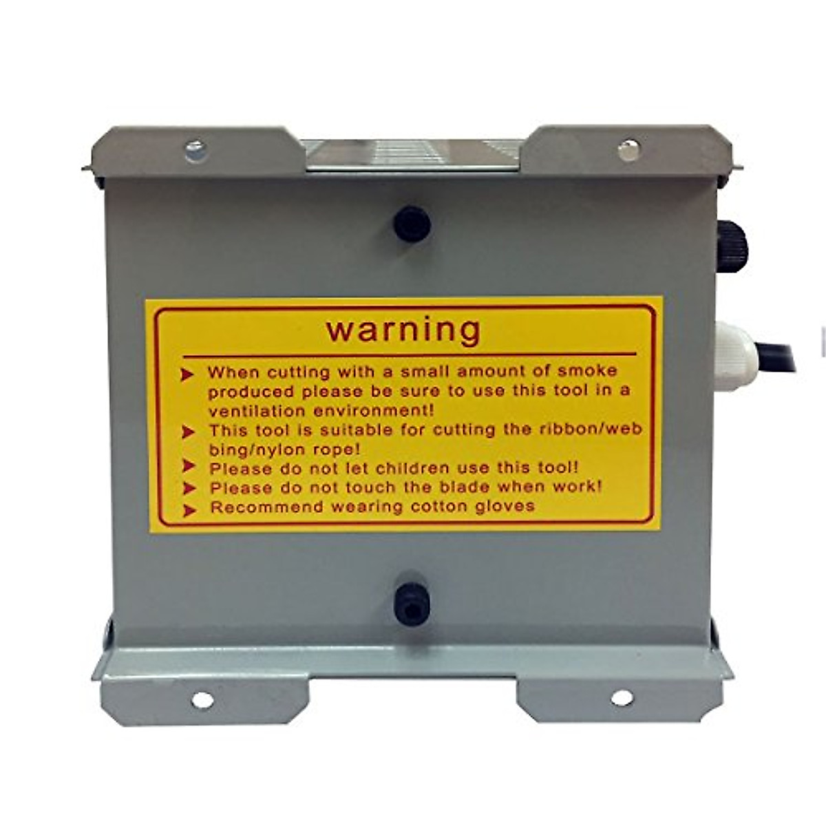 Bench Mount Electric Hot Knife Rope Cutter Set - 45 Watt, 2" Cutting Blade, Cleaning Brush, Allen Wrench (BMHK-HZ10)