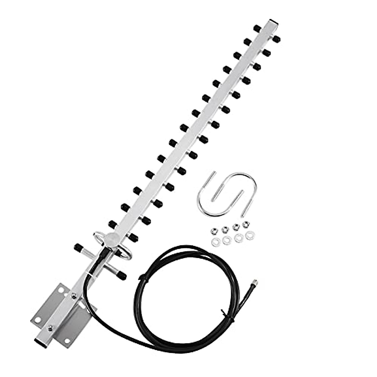 Pilipane RP?SMA Connector 2 4GHz 25dBi DirectionalAntenna WLAN Router Outdoor 2M Cable forNetwork Router Reapter, DirectionalYagi Antenna, DirectionalYagi Antenna,