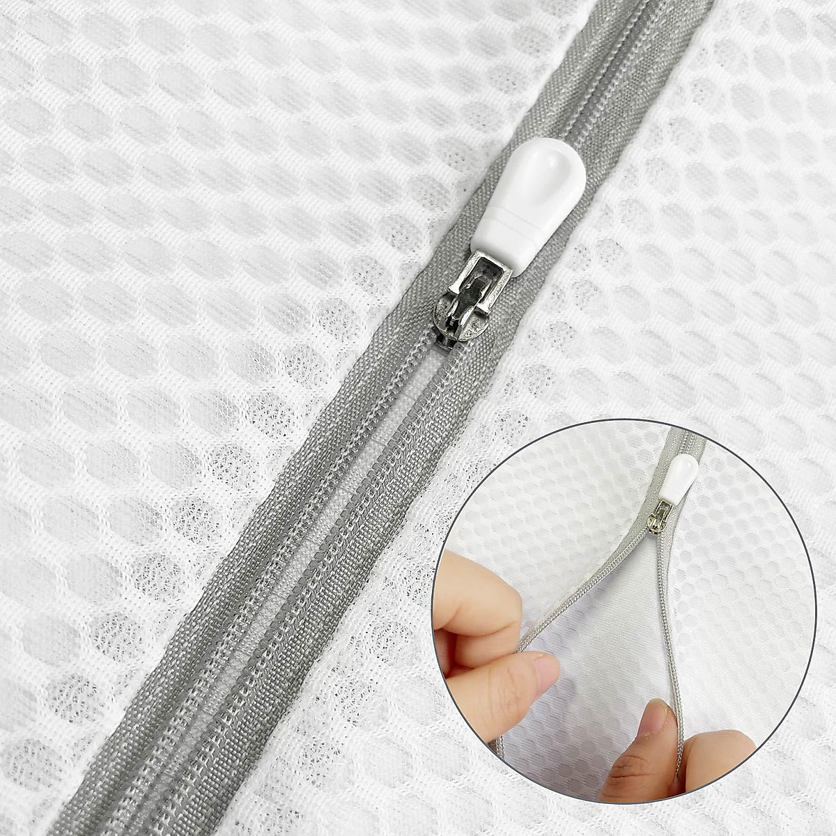 Lingerie Bags for Washing Delicates, Mesh Laundry Bags for Washing Machine. 2Pcs(20" x 24").