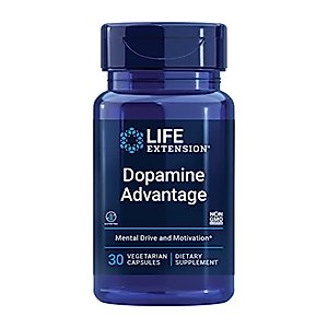 Life Extension Dopamine Advantage - Phellodendron Bark Extract Supplement with Vitamin B12 - for Youthful Dopamine Levels and Brain Health - Gluten-Free, Non-GMO, Vegetarian - 30 Capsules