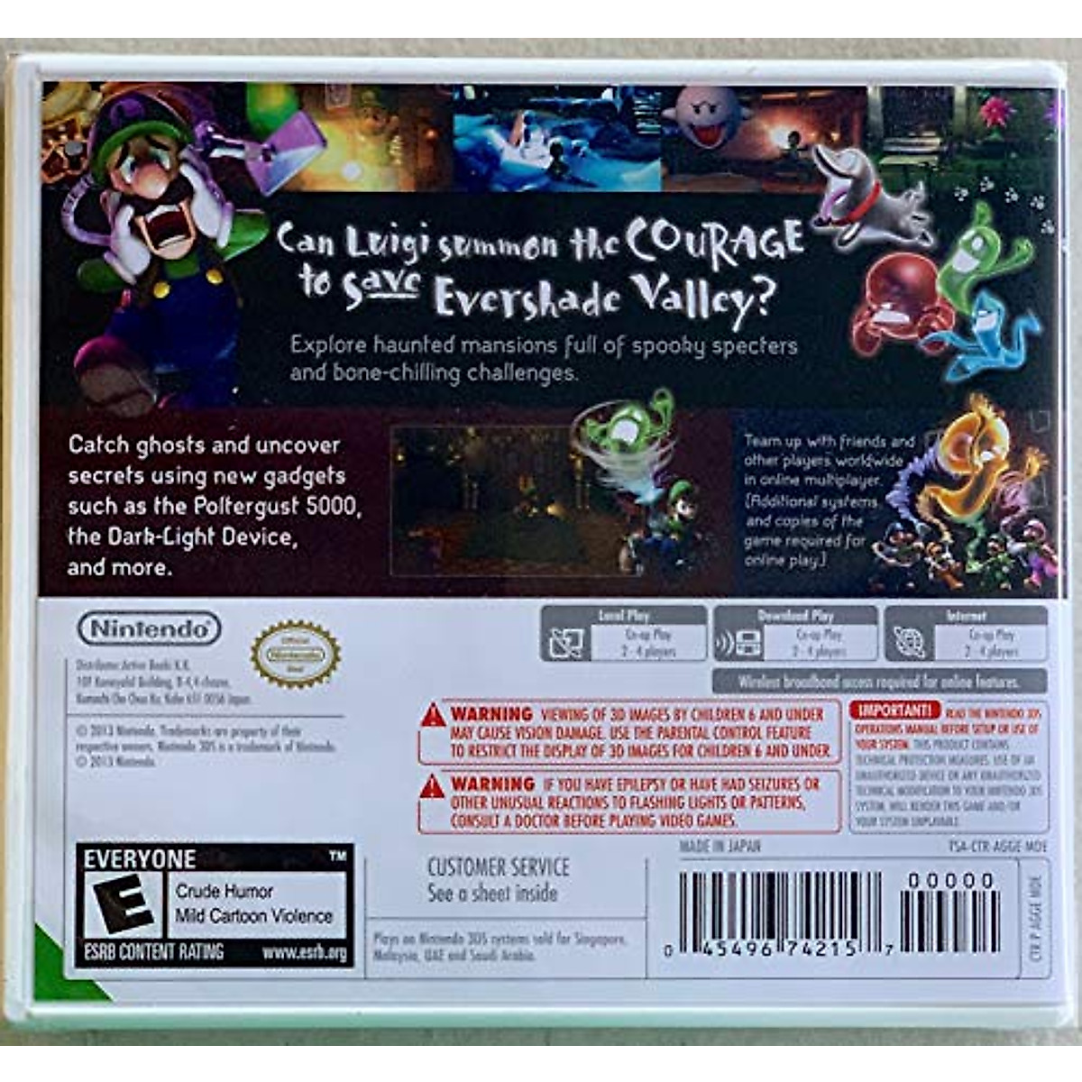 3DS Luigi's Mansion: Dark Moon - World Edition