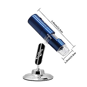QDLZLG Wi-Fi Microscope Digital Microscopio Zoom Handheld LED Magnifier 1000X USB Charge Microscope for iOS/Android Phone Tablet (Color : D)