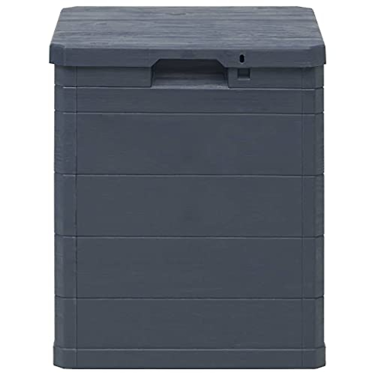 Queen.Y 23 Gallon Resin Deck Box, Organization and Storage Box for Patio Furniture, Garden Storage Deck Box for Pool Accessories Toys Tools, Black