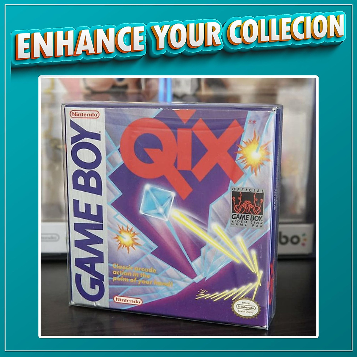 MALKO Video Game Protector Compatible with: Original Game Boy | Color & Gameboy Advance Game Box | Clear Plastic Sleeve | 10 PACK