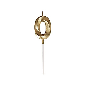 Bailym 60th Birthday Candles,Gold Number 60 Cake Topper for Birthday Decorations Party Decoration