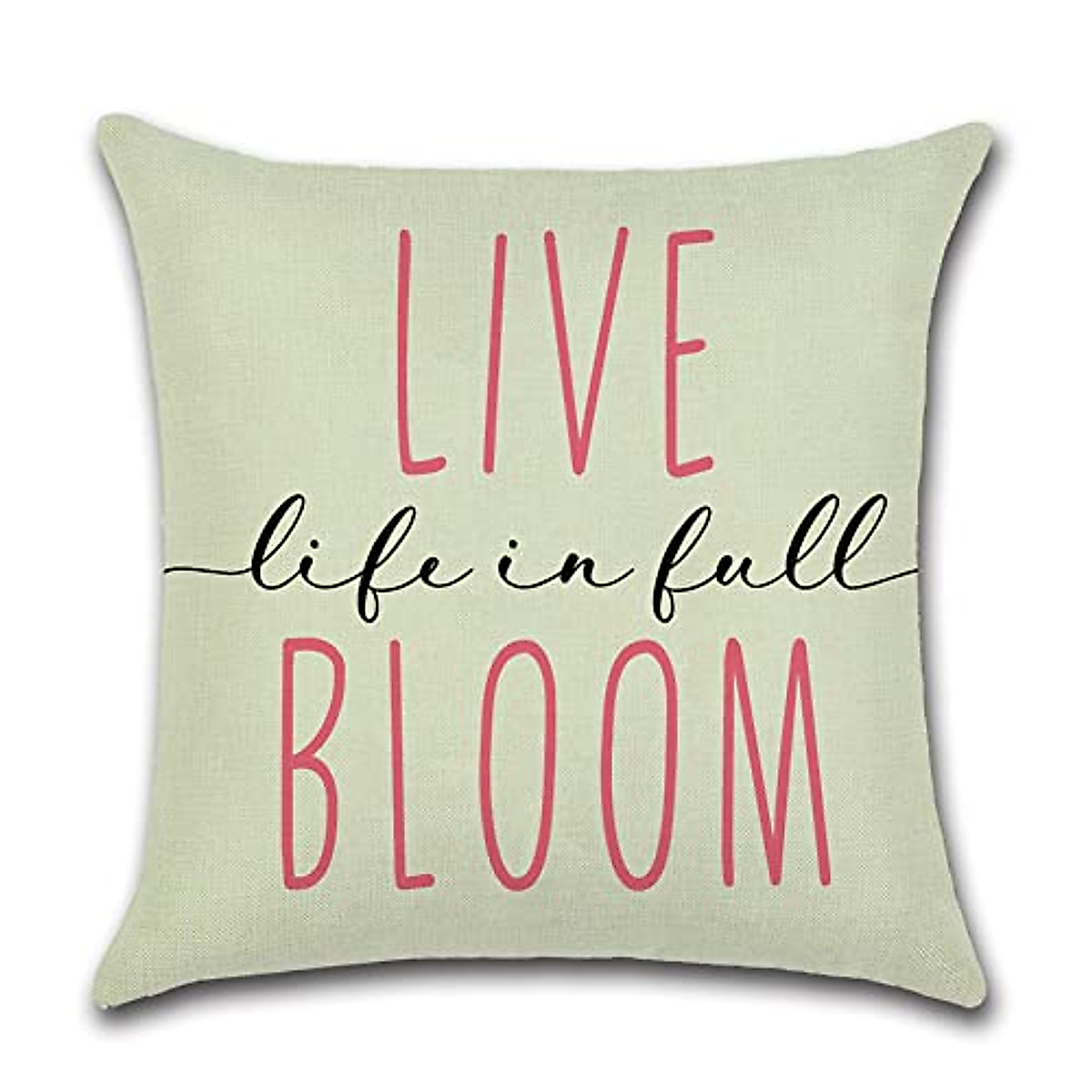 Ohok Spring Summer Outdoor Waterproof Pillow Covers 18x18 Set of 4 Farmhouse Decor Pillow Covers Flowers Live Bloom Outdoor Patio Throw Pillow Covers for Patio Funiture Garden Bed Couch Sofa