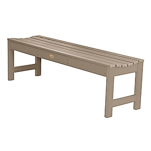 highwood Lehigh Picnic Garden Bench, 5 feet, Woodland Brown