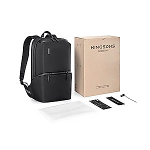 Kingsons, Travel Backpack for Men Women, Water Resistant 15.6 inch Laptop Backpack for Business with USB Charging Port, Multi-Function Work Backpack for Office College School Traveling