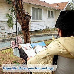 Forzacx Airplane Footrest (Latex Cushion), Adjustable Detachable Multifunctional Foot Hammock, Portable Airplane Desk Foot Hammock for Air Plane Flying Long Flight to Relax Your Feet and Leg(Grey)