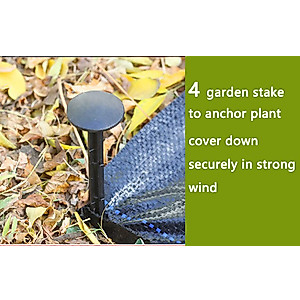 COSTYLE 2 Pack Plant Covers Protector 33 x 25.5 x20 Inch Strawberry Plant Protector to Keep Animals Deer Rabbits Out, Pop Up Garden Row Covers for Vegetables (Fabric, 20 inch)