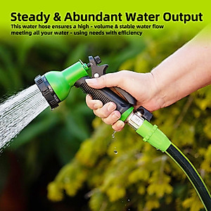 Worth Garden Non Kinking 3/4 in. x 50 ft. No Leak,HEAVY DUTY Durable PVC Long Water Hose with Brass Hose Fittings, Household and Commercial Use,Male to Female Fittings,12 YEARS WARRANTY,H165B00