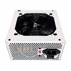 Apevia ATX-ES600-WH Essence 600W ATX Semi-Modular Gaming Power Supply with Auto-Thermally Controlled 120mm Black Fan, 115/230V Switch, All Protections, White Casing