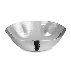 Zap Impex Stainless Steel Hammered Fruit bowl/bread basket