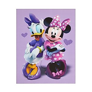 Idea Nuova Disney Minnie Mouse Canvas LED Wall Art,Childrens Wall Hanging Décor,11.5"x15.75"