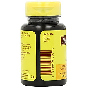 Nature Made Vitamin C 1000 mg Time Release Tablets with Rose Hips, 60 Count to Help Support the Immune System