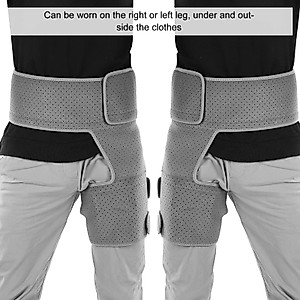 ZJchao Thigh Supports, Groin Wrap Adjustable Support for Hip Brace Ischialgia Relief Thigh Hamstring Compression Support Wrap Sacroiliac Joint Support Stabilizer Wraps Hip Support Groin Brace Wrap