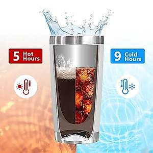 EchoMaven Music Gifts for Teachers & Lovers - 20oz Travel Tumbler, White - Where Words Fail, Music Speaks to the Soul - Perfect for Christmas & Birthdays