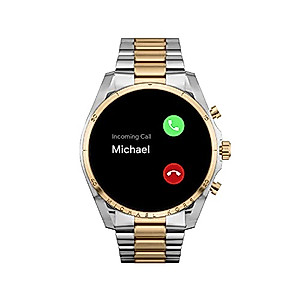 Michael Kors Men's & Women's Gen 6 44mm Touchscreen Smart Watch with Alexa Built-In, Fitness Tracker, Sleep Tracker, Heart Rate Monitor, GPS, Music Control, Smartphone Notifications (Model: MKT5133V)