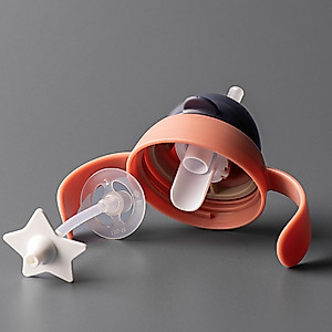 Tommee Tippee Superstar Weighted Straw Cup for Toddlers, 6 months+, 10oz, Shake and Spill-Proof, Antimicrobial Straw, Pack of 2, Pink