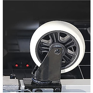 Generic Flatbed Hand Cart Platform Truck with Plastic Panel Adjustable Handle for Baggage Parcel Moving Transport Foldable Hand and Wheels Push Cart Heavy Duty Flatbed Cart (Color : Black)