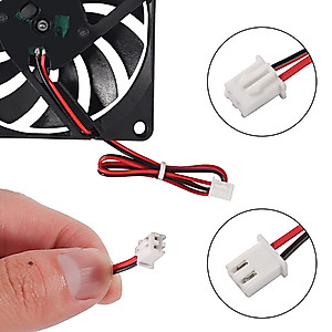 2Pcs DC 24V 8010 Fan Dual Ball Bearings 80mm 10mm Fan 3D Printer 80x80x10 Brushless Cooling Fan for Makerbot for 3D Printer PC CPU Computer Case Fan Cooler and Other Small Heat Dissipation Equipment