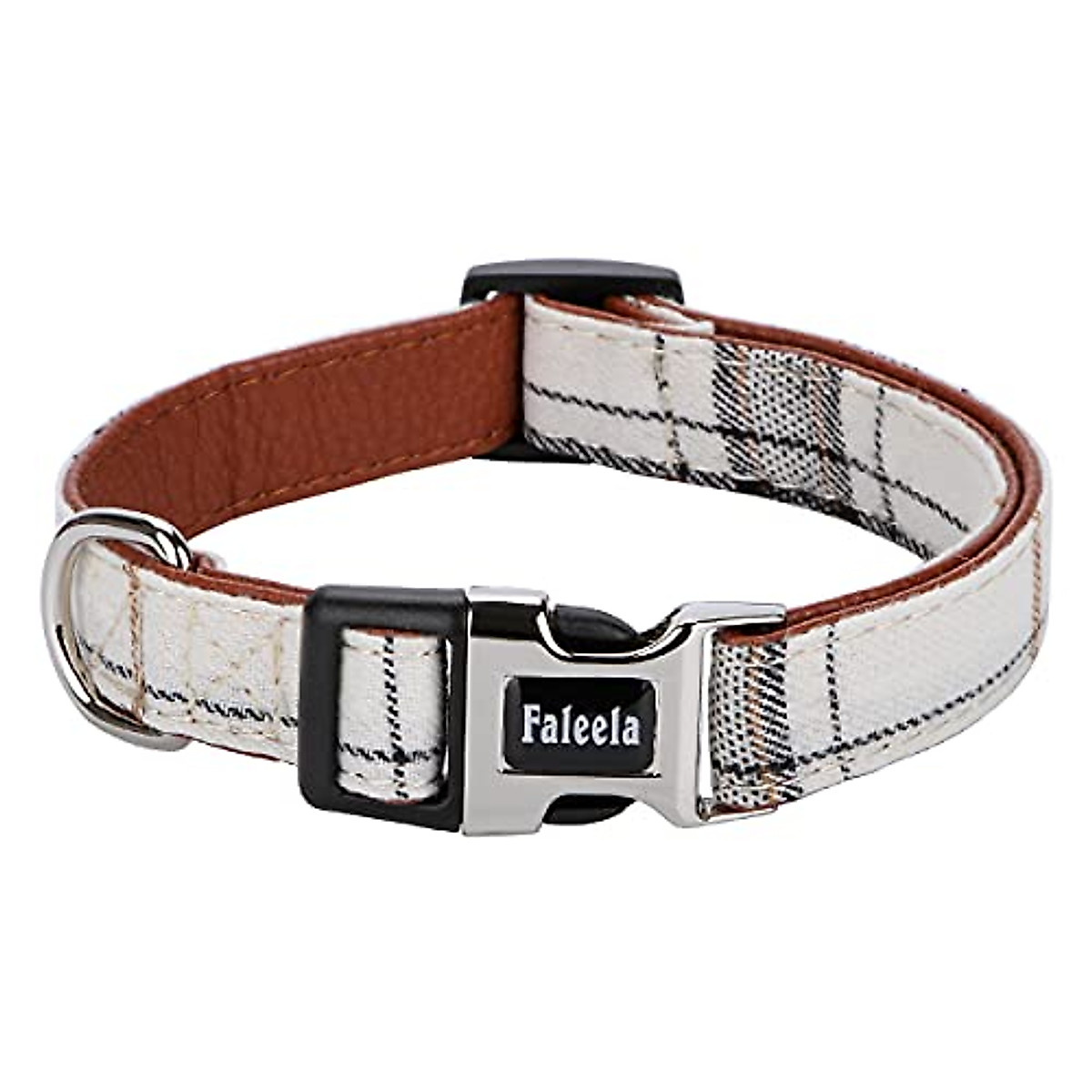 Faleela Soft &Comfy Bowtie Dog Collar,Detachable and Adjustable Bow Tie Collar,for Small Medium Large Pet (S, Beige)