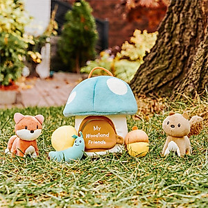The Trendy Turtle Personalized Mini Tool Playset - Plush Hammer Screw Driver and Hammer Stuffed Gift Set with Custom Name