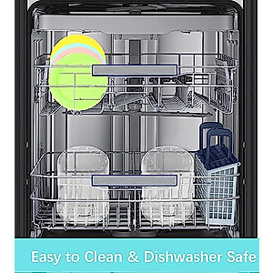 WHSSFINE Replacement Ice Creanm Pint Containers and Lids for Ninja Creami 16oz Cup Compatible with NC300 NC301 NC299AMZ Series Ice Cream Maker Leakproof Reusable Dishwasher Safe Set of 4