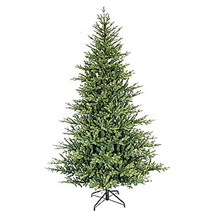 Puleo International 7.5 Foot ft Pre Alberta Spruce Artificial Christmas Tree with Sure-Lit Pole