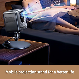 HVAYING Desktop Projector Stand Adjustable Tilt with 1/4" Screw - Ideal for Home, Office, and Studio - Compatible and Most LCD/DLP Video Projector