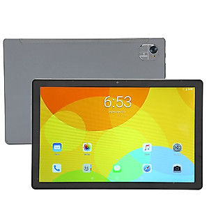 Dpofirs 10.1 Inch Tablet Android 11 Tablet, Octa Core Tablet PC with BT Keybaord, 12GB RAM 256GB ROM, 4G LTE Tablet with BT Keyboard for Business Office Students, Gifts (Grey)