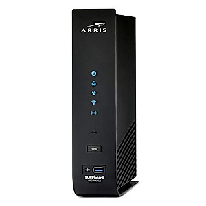 ARRIS SURFboard SBG7600AC2 DOCSIS 3.0 Cable Modem & AC2350 Wi-Fi Router | Approved for Comcast Xfinity, Cox, Charter Spectrum & more | Four 1 Gbps Ports | 800 Mbps Max Internet Speeds 2 Year Warranty