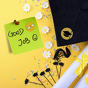 500Pcs Graduation Stickers Graduation Cap Stickers Congrats Grad Class of 2024 Stickers for Graduation Envelope Seals(1Inch)