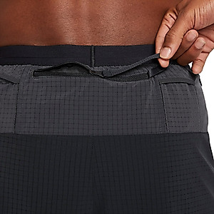 Nike Dri-FIT Flex Stride Men's Trail Shorts (as1, Alpha, m, Regular, Regular, Black/Dark Smoke Grey/White)