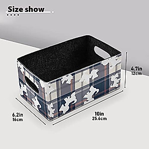 Scottish Dog Storage Basket Felt Storage Bin Collapsible Toy Boxs Decorative Baskets Organizer for Pet Supplies Magazine