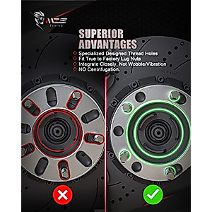 MZS Wheel Spacers, 1/2" Thick 4x137 4x156 ATV UTV Flat Wheel Accessories Parts fit 4 lug SxS 4x4 Off-Road Vehicles with Hub Bore 115mm