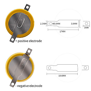 12 Pack CR1616 Battery, CR1616 3V Button Cell Lithium Battery with Solder Tabs for for Pokemon, Gameboy Color, GameBoy Advance Game Battery Replacement